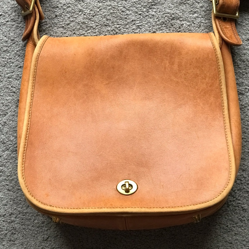 Vintage Coach Nyc 9525 Stewardess Shoulder Bag - Gem